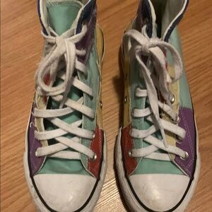 Converse | Shoes | Converse Womens Size 6 Colorful With Chunky Bottom ...
